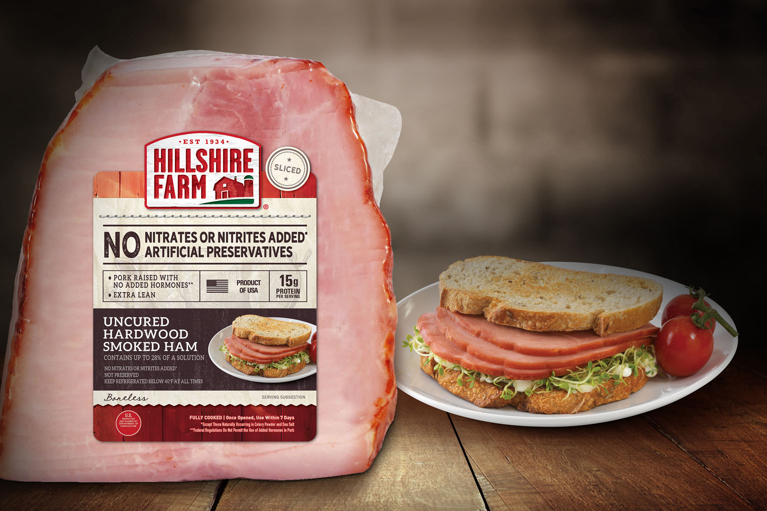 Hillshire Farm Ham - Contrast